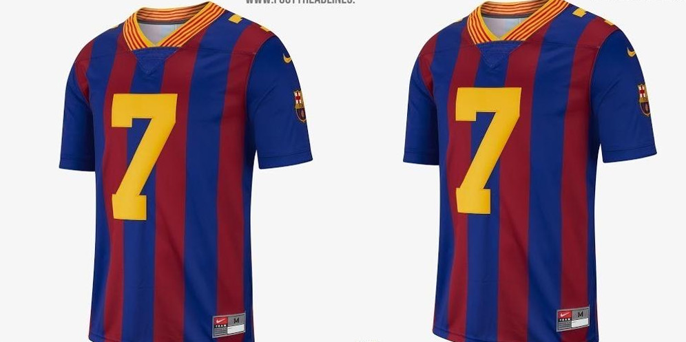 Nike x NFL, Gini Jadinya Jersey Barcelona dengan Aroma Rugby! | LAzone.id