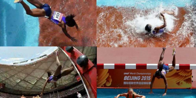 Atlet Lari Rolanda Bell Terperosok Masuk Air | LAzone.id