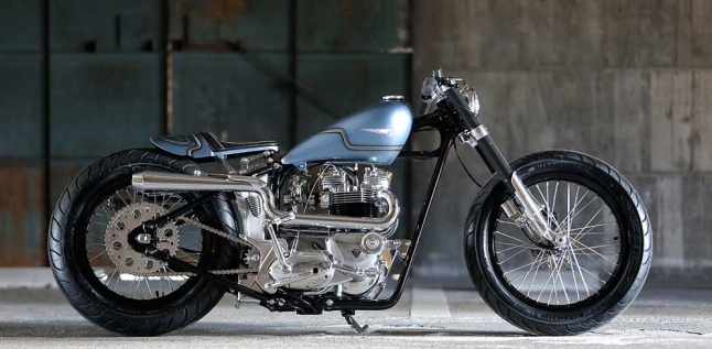 Triumph TR6 Jadi Bobber Retro Mengkilap | LAzone.id