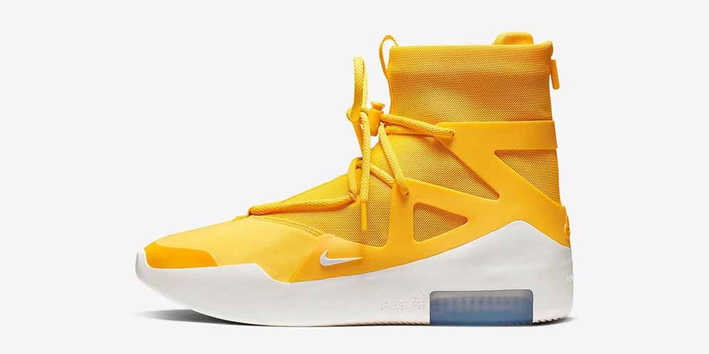 Kolaborasi Nike Air dan Fear of God Hadir dalam Warna Kuning | LAzone.id